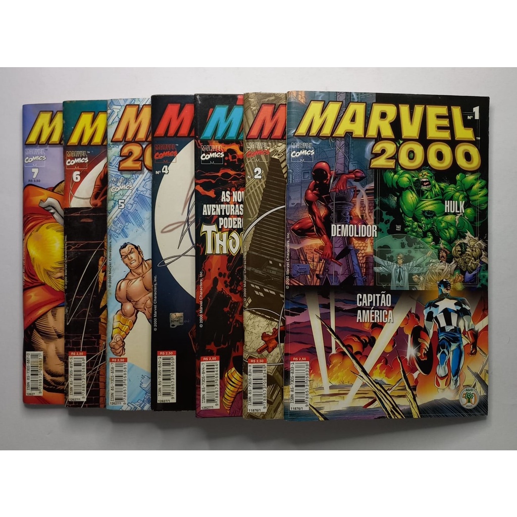 Marvel 2000 Completa 1 2 3 4 5 6 7 Editora Abril 2000 Otimas | Shopee ...