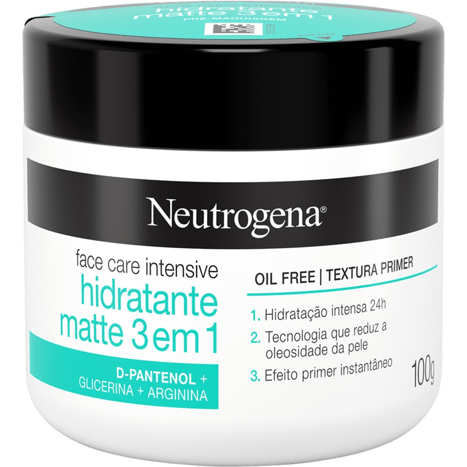 HIdratante Facial com Efeito Mate Neutrogena Face Care Antissinais 3 em ...