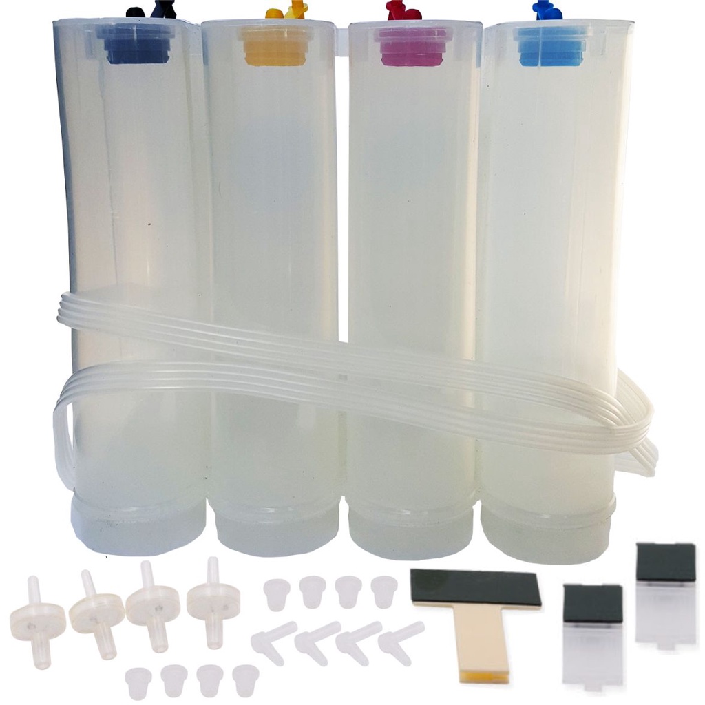 Kit bulk ink sistema contínuo de tinta para impressoras HP Epson 500ml ...