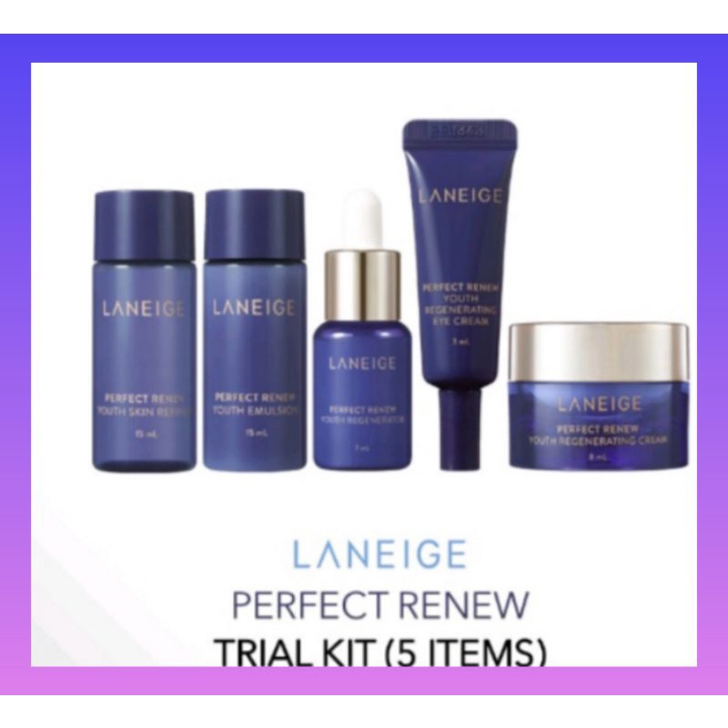 Mini Kit Laneige Perfect Renew. | Shopee Brasil