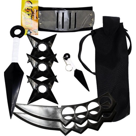 Kit ninja Naruto Kunai Naruto Shuriken Lançamento Kunai Pain Konan ...
