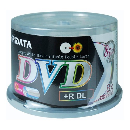 DVD DL Ridata - Printable - 50 Unidades | Shopee Brasil