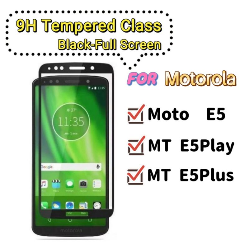 Película Vidro Temperado 3D/9D Motorola Moto E5 E5Play E5Plus G6Play MotoG6 G6 Play Plus ...