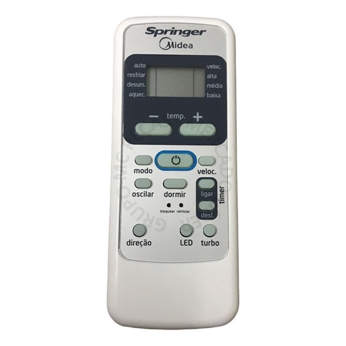 Controle Remoto Ar Condicionado Springer Midea | Shopee Brasil