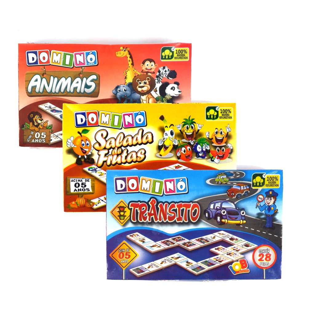 JOGOS DE DOMINÓ PEDAGÓGICOS DIVERSOS | Shopee Brasil