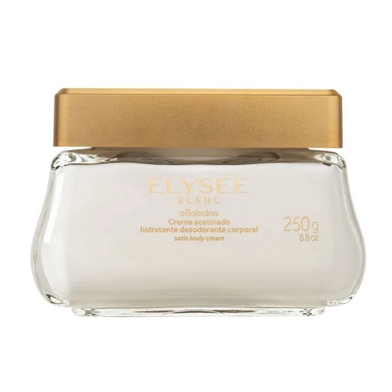 Hidratante Acetinado Desodorante Elysée Blanc 250g.O BOTICARIO. | Shopee Brasil