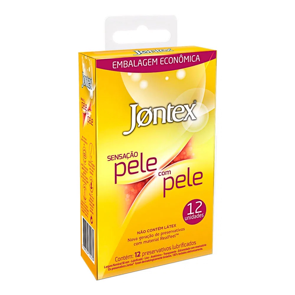 Preservativo Jontex Sensitive Pele Com Pele Com 12 Unidades | Shopee Brasil
