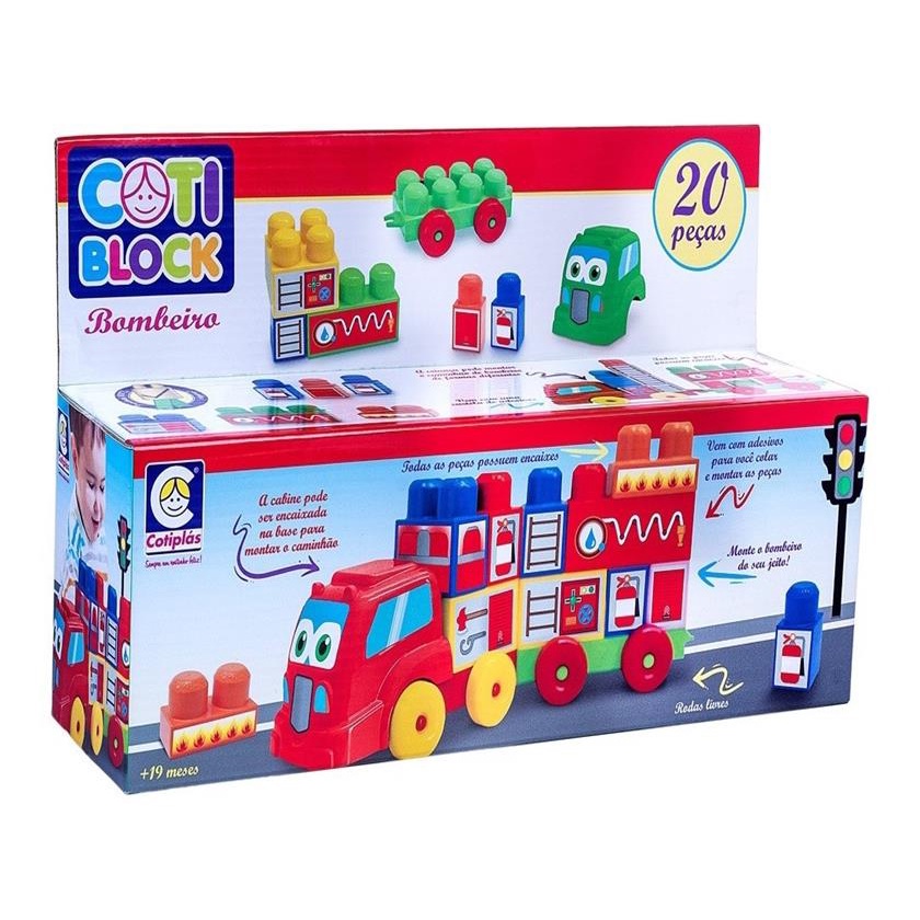 Coti Block Bombeiro Cotiplas | Shopee Brasil