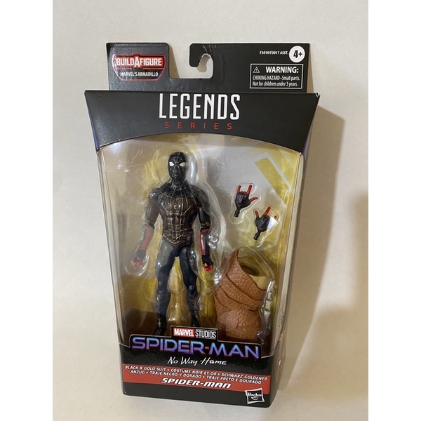 Boneco Spider-man Marvel Legends Series Black & Gold Suit. | Shopee Brasil