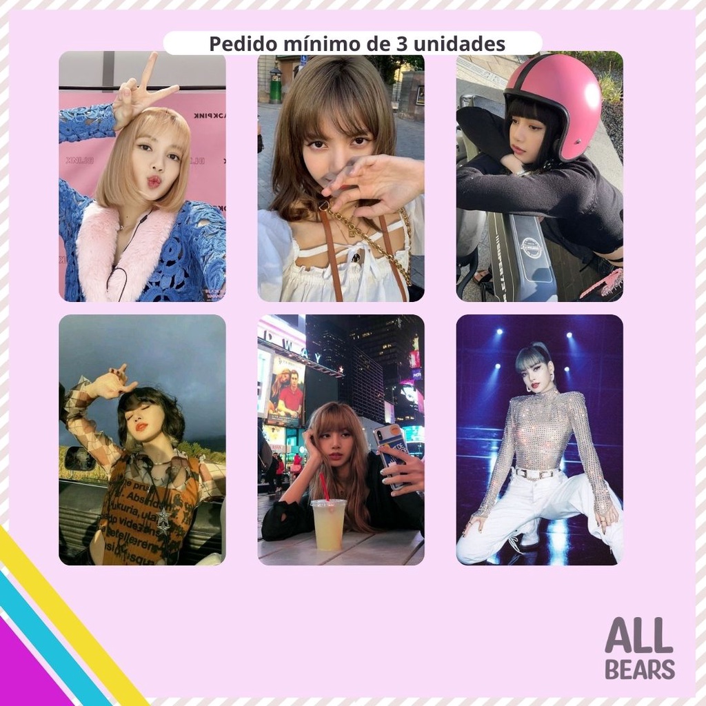 LISA Pack - Fanmade Cards | Photocards KPOP | Blackpink | Shopee Brasil