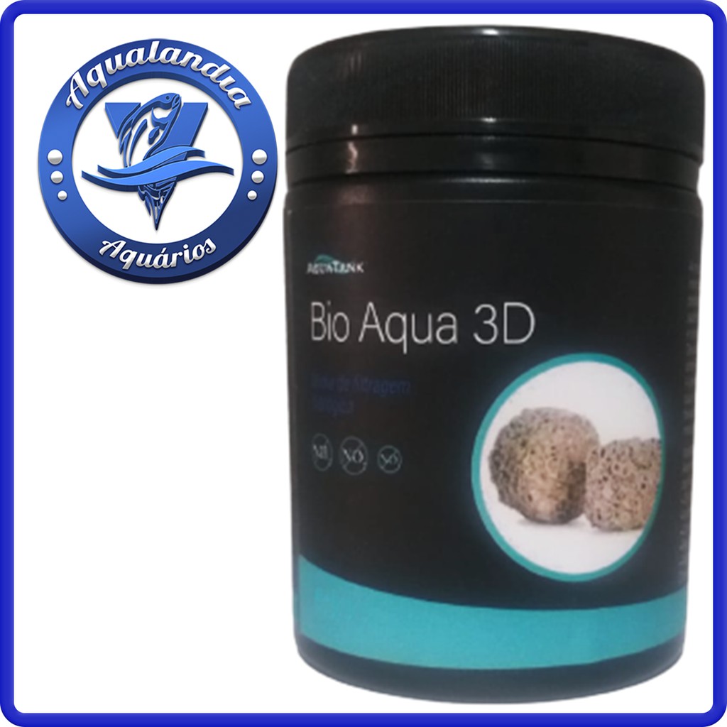 Aquatank Bio Aqua 3d 500ml Midia Biologica Para Aquario Marinho ...