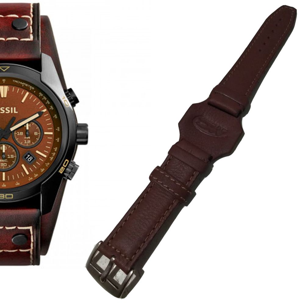 Pulseira de Couro para Relógio Fossil CH2890 Marrom 22mm | Shopee Brasil
