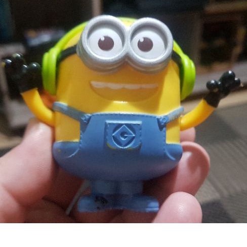 MINION COM FONE DE OUVIDO 7CM BONECO BRiNQUEDOS ANTIGOS | Shopee Brasil