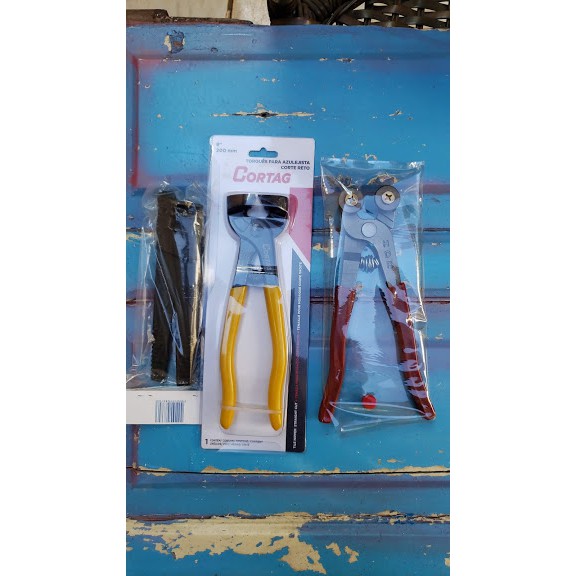 Kit de Alicates: 1 Corta Fácil + 1 Torquês Corte Reto Cortag + 1 ...