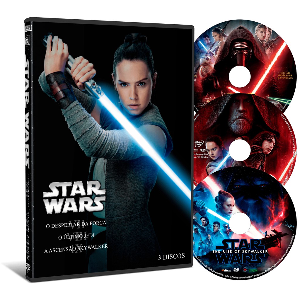 DVD Trilogia Star Wars 7, 8 E 9 | Shopee Brasil