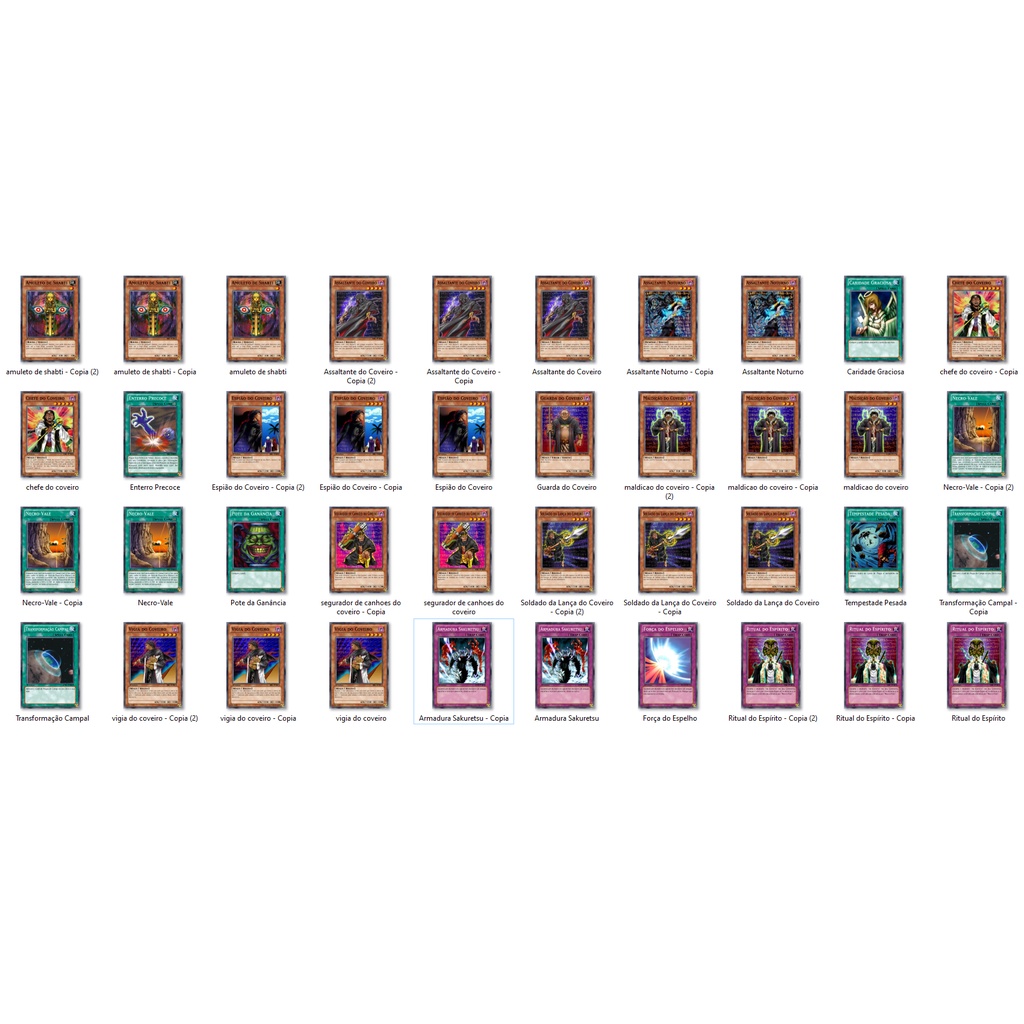 Cartas Yugioh Deck Coveiro 40 Cartas ORICA TCG Yu Gi Oh Shopee Brasil