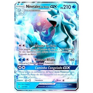 Pokémon TCG Card game Ninetales de Alola 22/145 carta rara | Shopee Brasil