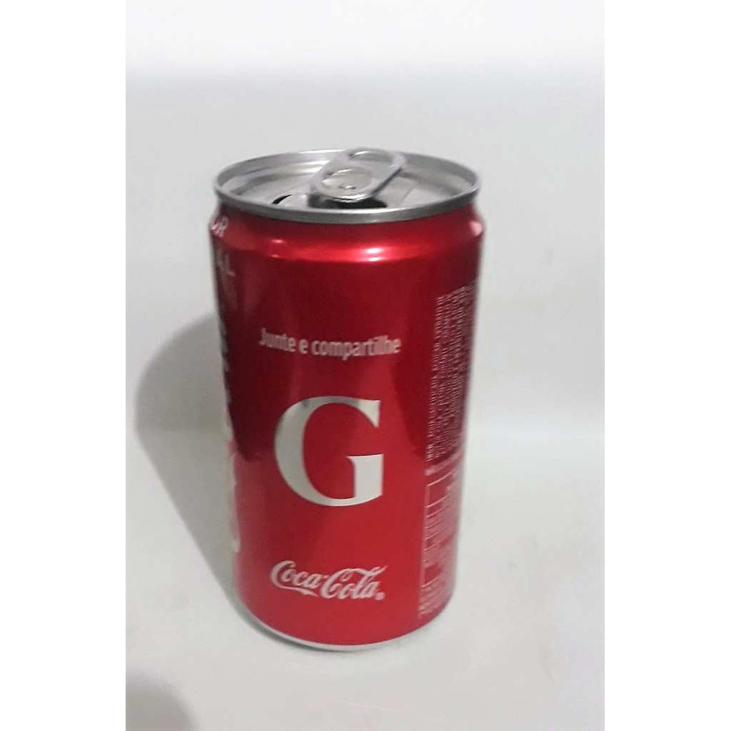Lata Coca Cola - Letras E Símbolos - G (vazia) 220 Ml | Shopee Brasil