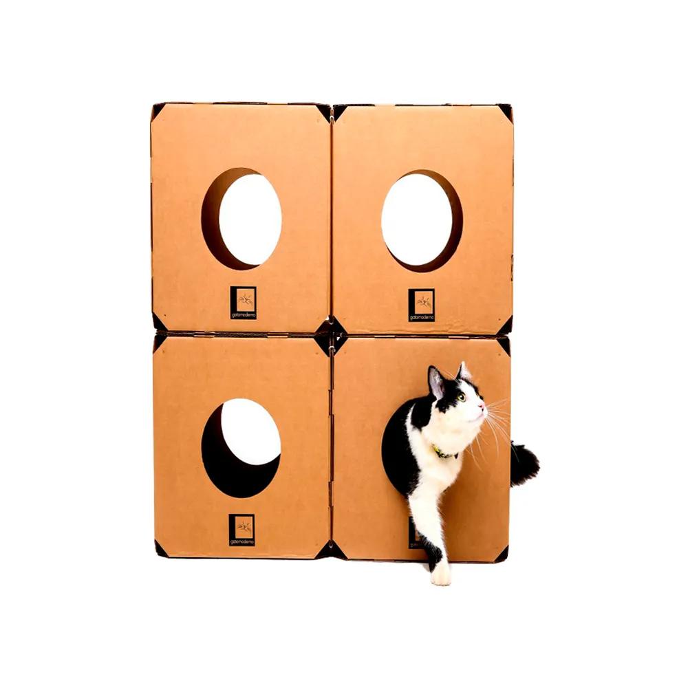 Brinquedo Labirinto Caixa Cubo Box Kit Com 04 Gato Moderno | Shopee Brasil