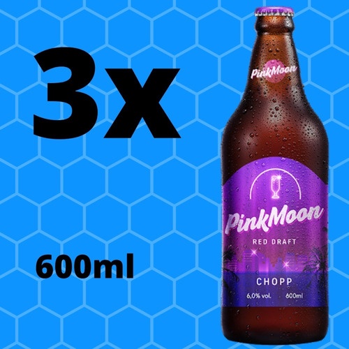Kit Chopp de Vinho Pink Moon 600ml Red Draft 3 Unidades - Super Oferta ...
