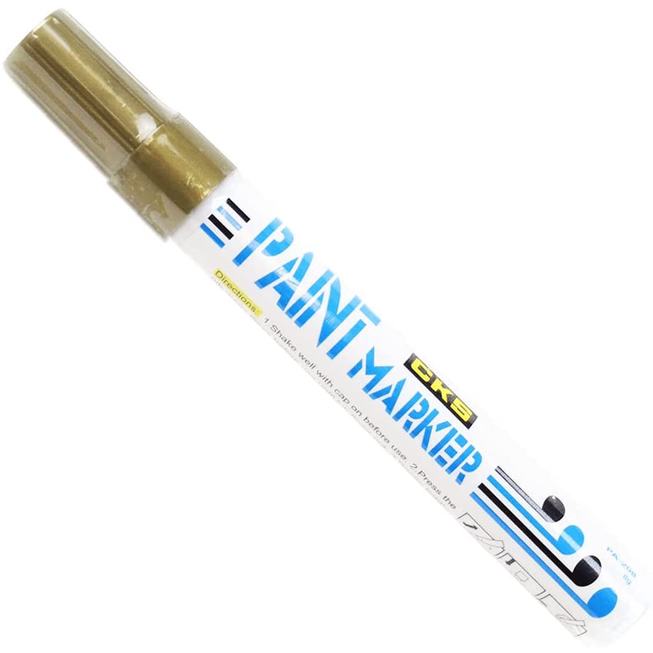 Caneta Permanente Paint Marker CKS Ouro | Shopee Brasil