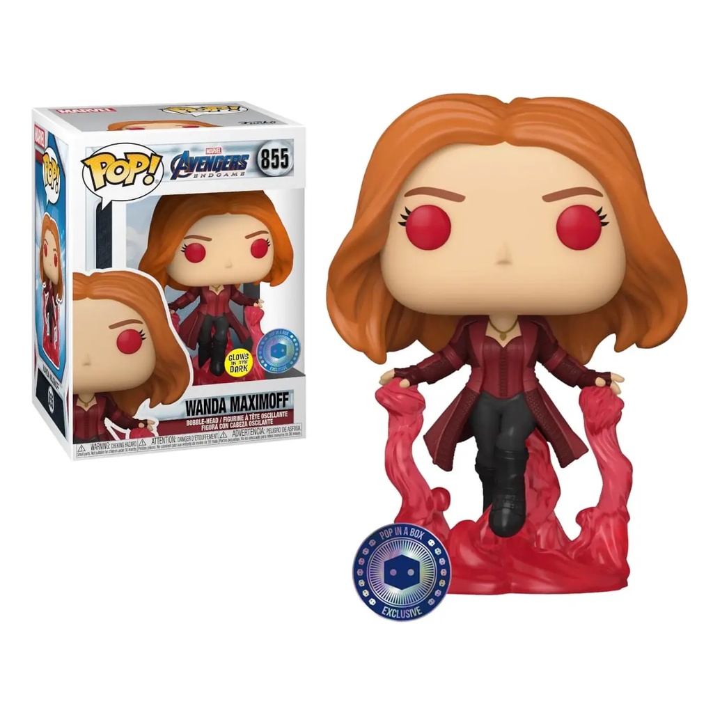 Funko Pop - Wanda Maximoff - (gitd) Edição Exclusiva. - Marvel Avengers ...