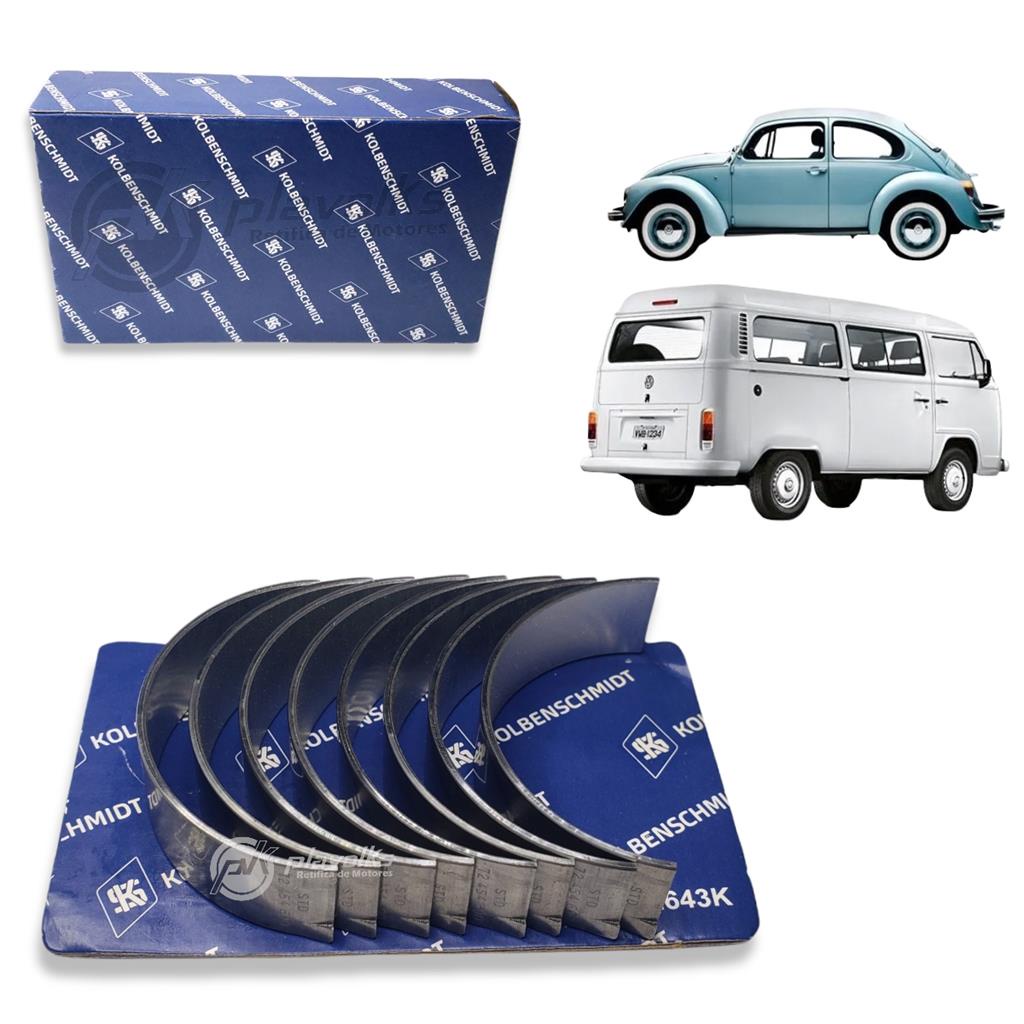 Jg Bronzina De Biela Vw Fusca Kombi Brasilia Variante 1300 1500 1600 Ar ...