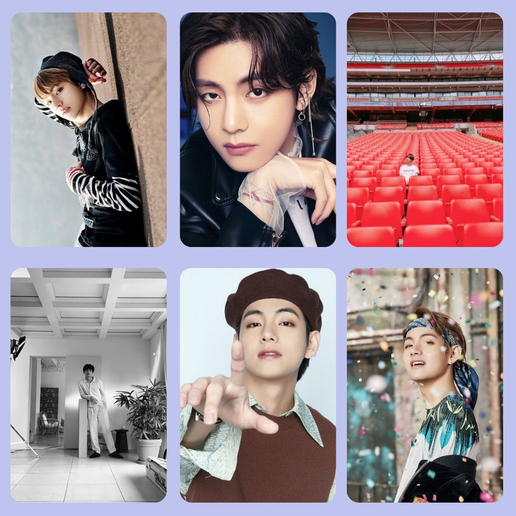 K-POP BTS V Photocard Card Taehyung Bts Card Kim Taehyung FANMADE ...
