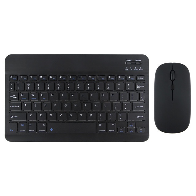 Conjunto De Teclado E Mouse Sem Fio Bluetooth Universal De 10 Polegadas Para iPad/Tablet ...