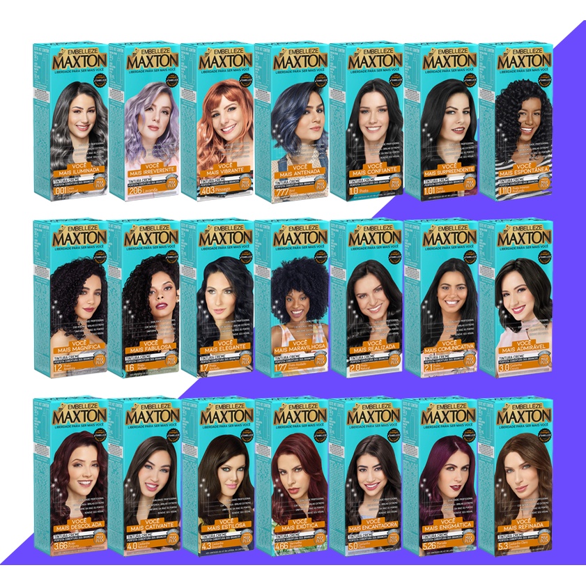 Coloração Maxton Creme 50g ( vários Tons ) Promoção | Shopee Brasil