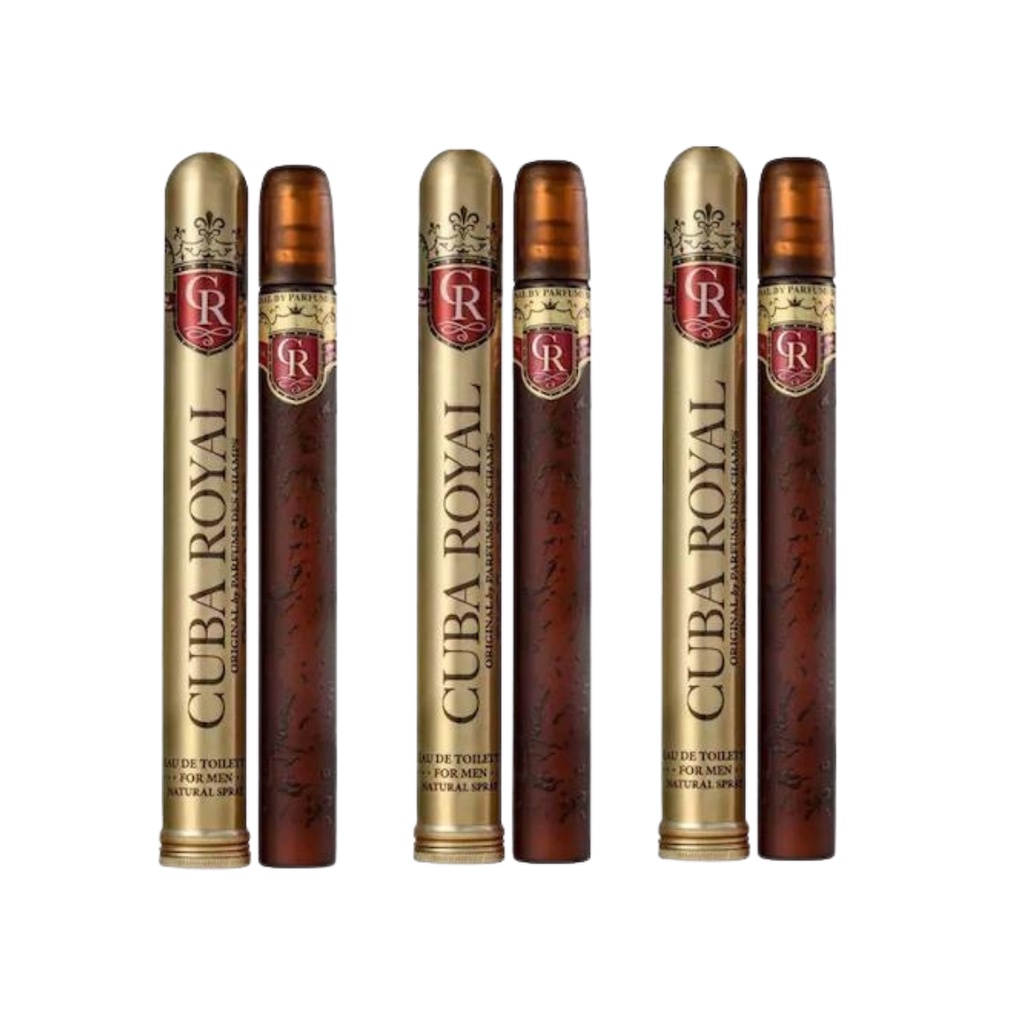Kit 3 Perfumes Tradicional Cuba Royal Paris Importados 35 Ml | Shopee ...