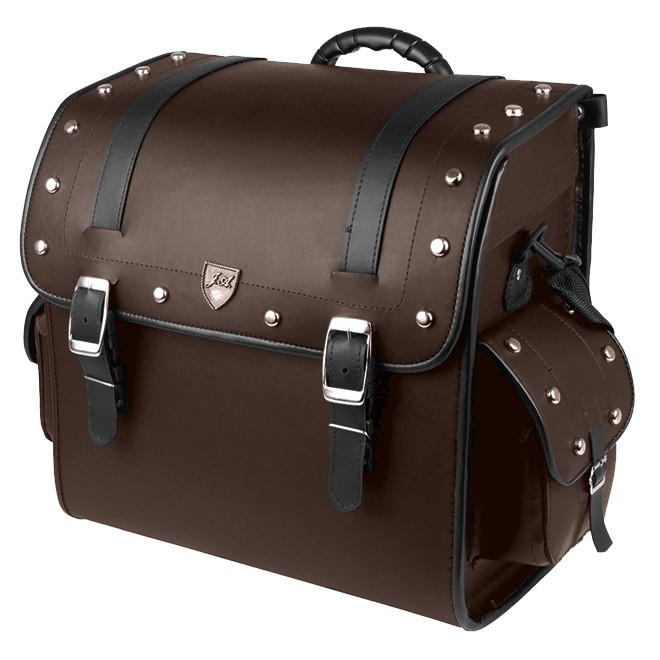 Alforge Traseiro Wester 35 Litros Marrom C/ Cravos | Shopee Brasil