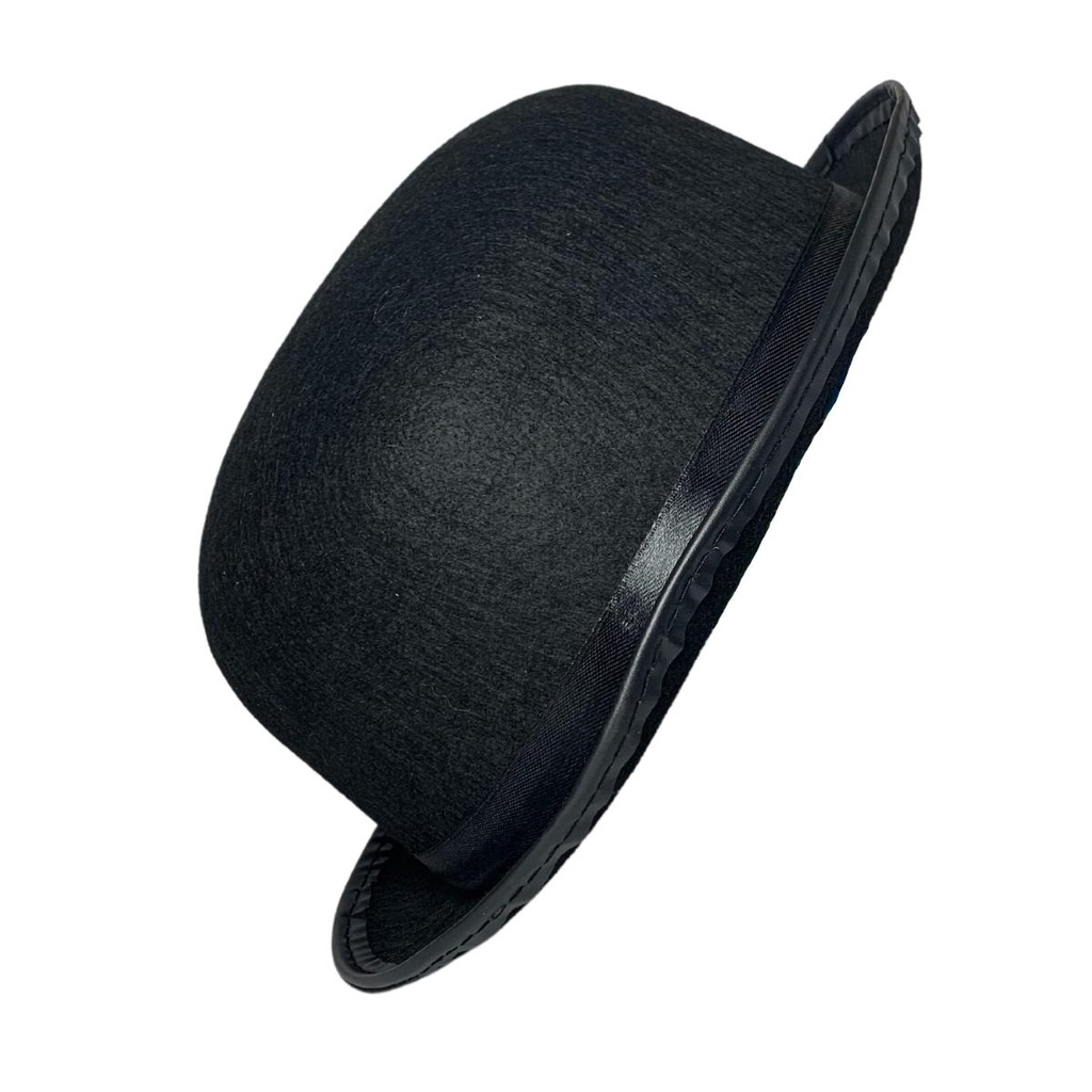 Chapéu Coco Modelo Clássico Cartola Chaplin Feltro 7 Lobos | Shopee Brasil