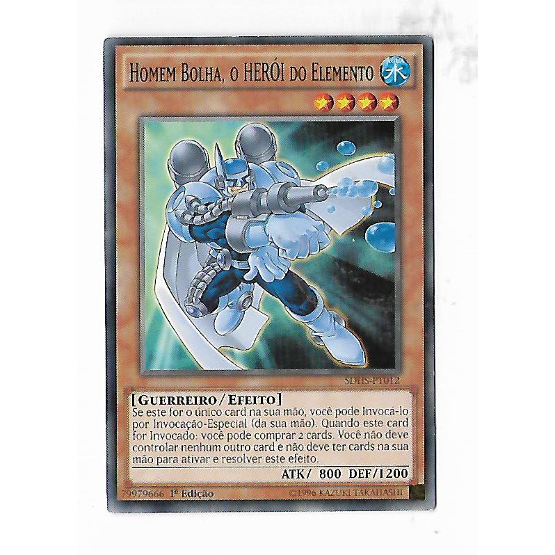 Yu-Gi-Oh Homem Bolha, O Herói do Elemento - Comum | Shopee Brasil