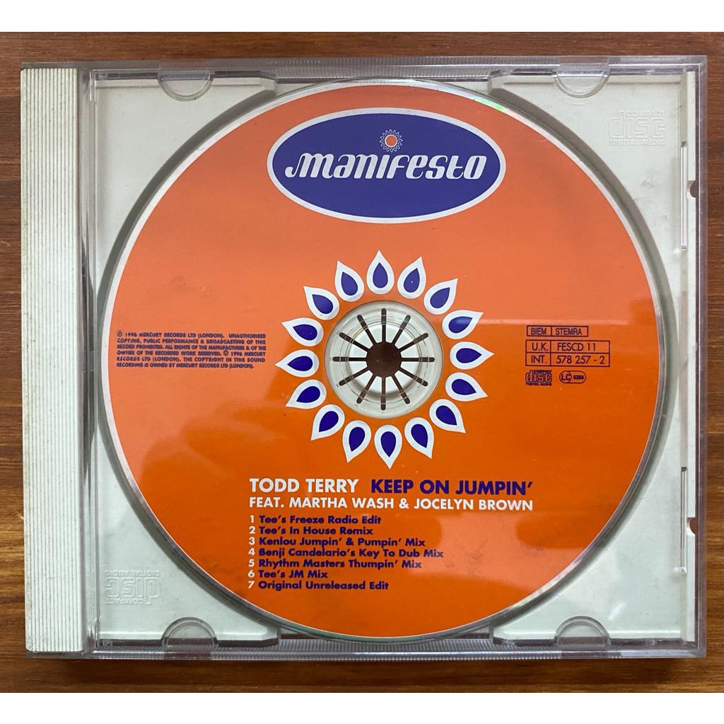 CD Todd Terry - Keep On Jumpin | Shopee Brasil