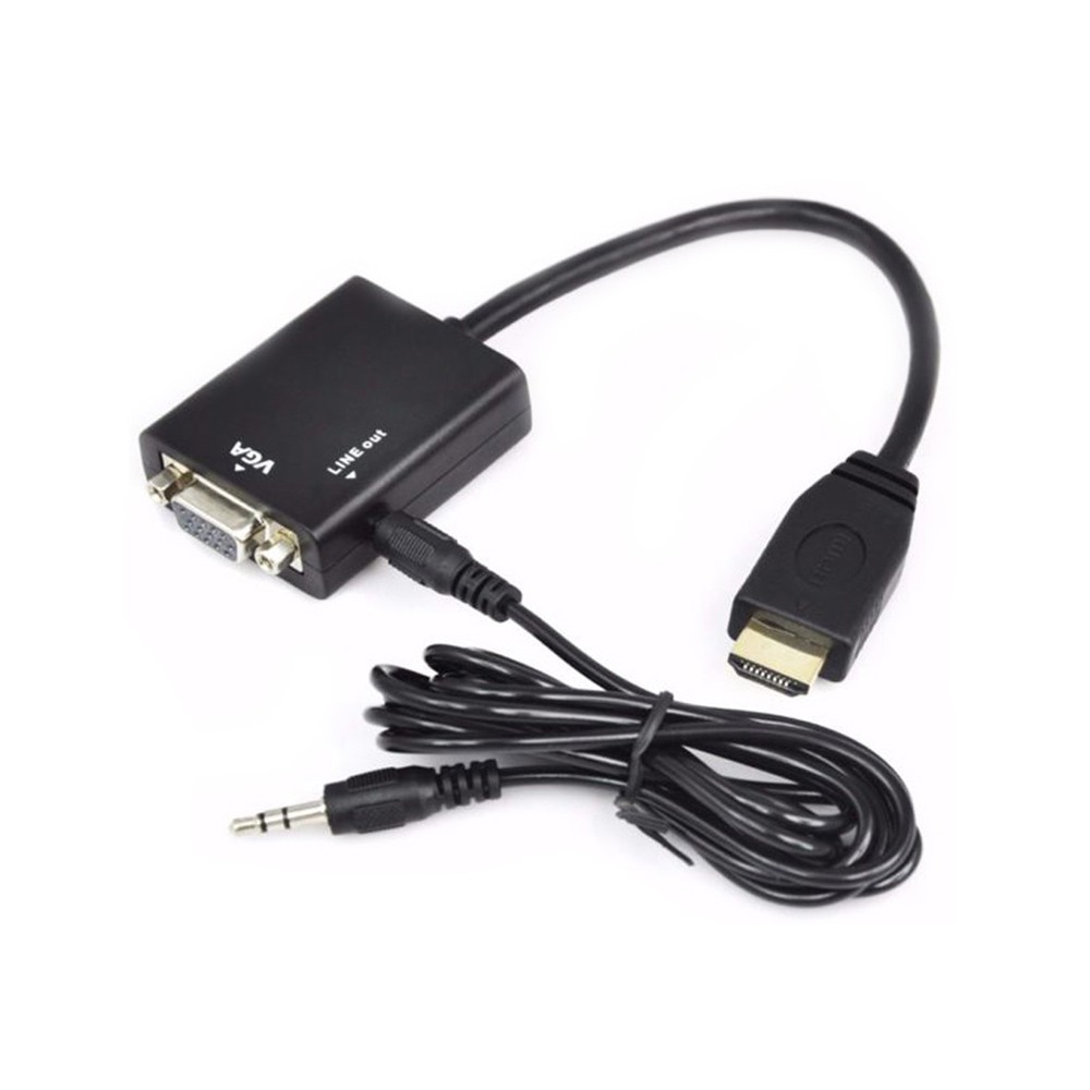 Cabo Conversor HDMI para VGA com P2 x P2 áudio | Shopee Brasil