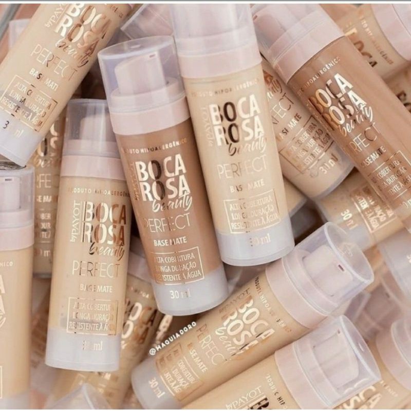 Base liquida matte Boca Rosa cor 01 Maria | Shopee Brasil