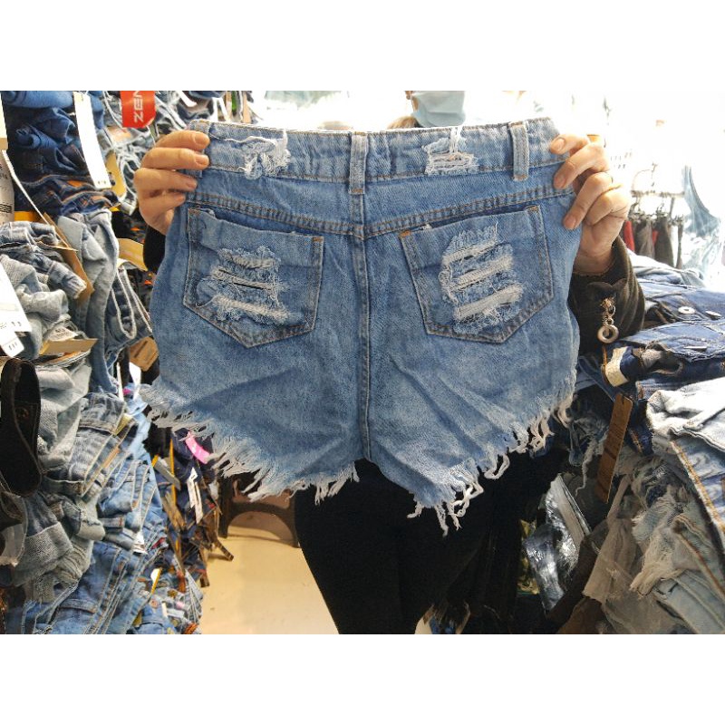 short jeans hort pant estilo destroied | Shopee Brasil