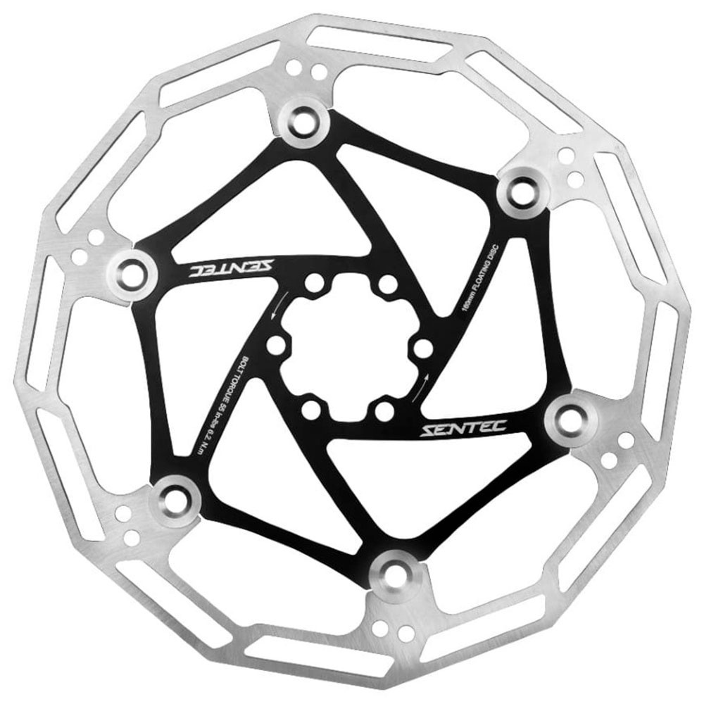 Disco de Freio Rotor 6 Furos Bike 160mm Aço Inox Sentec | Shopee Brasil