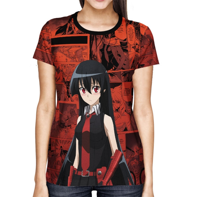 Camisa Akame ga Kill Akame Full Print Mod 02 | Shopee Brasil