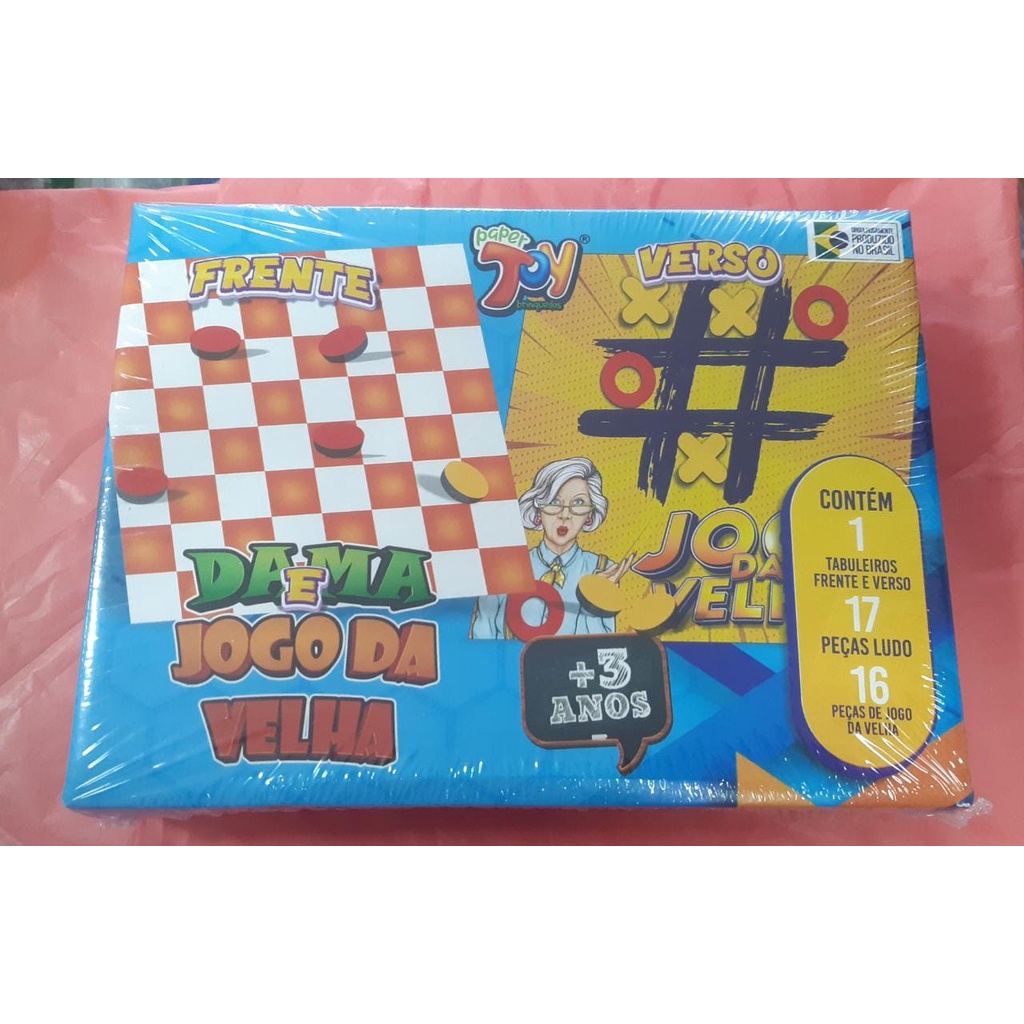 Jogo da Velha e Dama- Paper Toy | Shopee Brasil