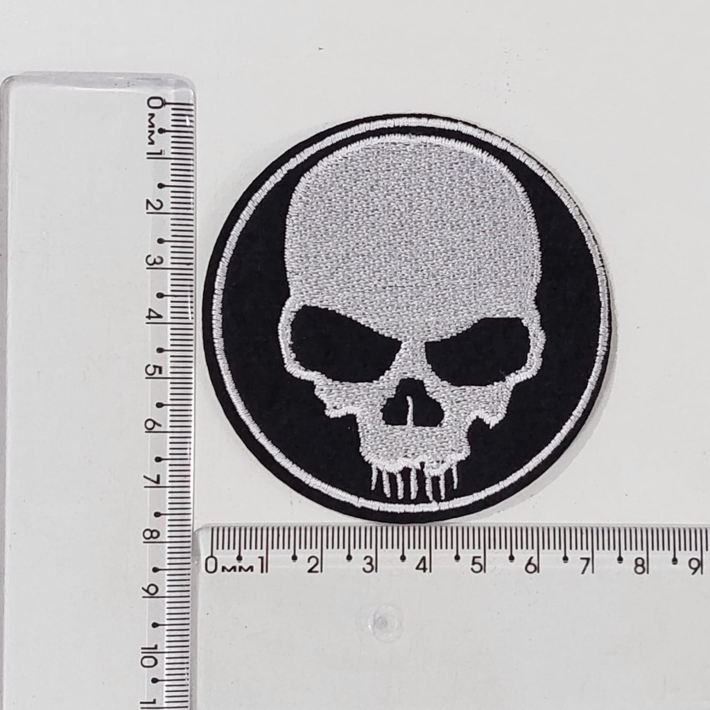 Patch Aplique Adesivo Bordado Termocolante Caveiras | Shopee Brasil
