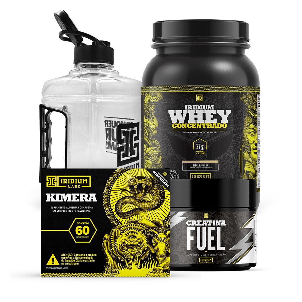 Kit Whey Protein Concentrado + Kimera Thermo + Creatina Fuel ...