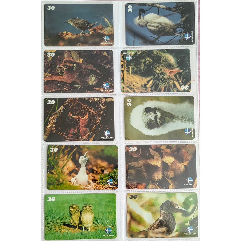 Série Filhotes Telemar com dez cartões completa - cartão telefônico ...