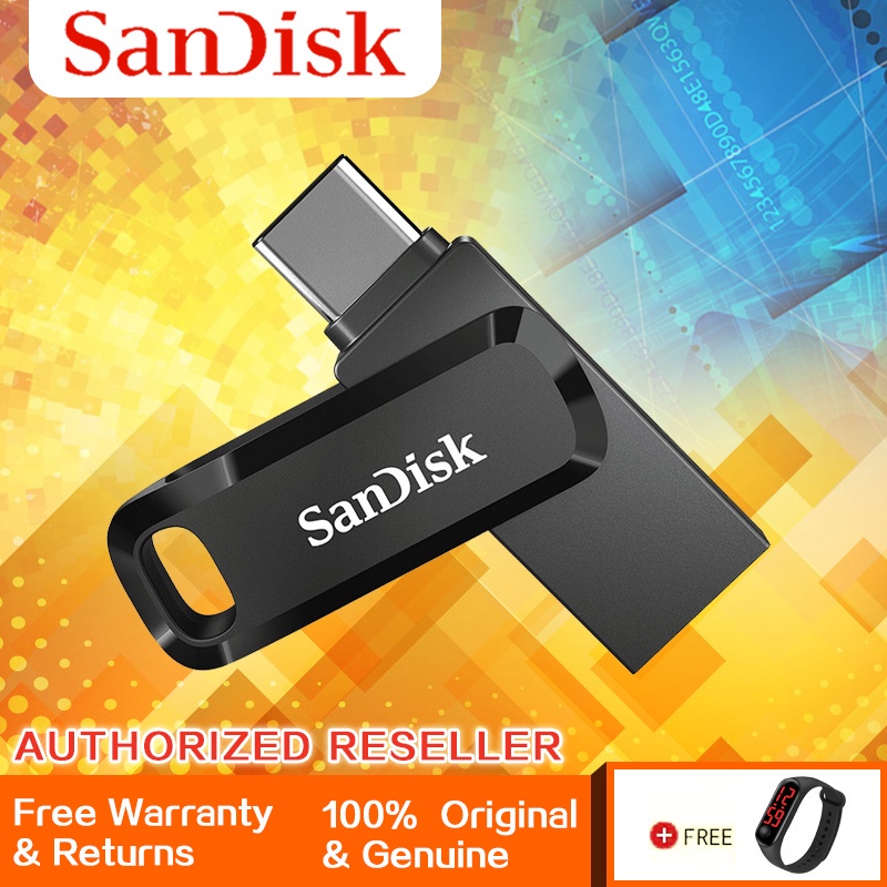 Unidade Flash USB Ultra Dual Drive Go Tipo C 32GB 64GB 128GB 256GB OTG ...