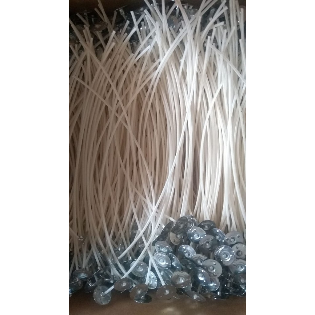 500 PAVIOS de 17cm PARA VELAS!!! O CLIENTE PODE ESCOLHER EM CHAMA BAIXA, MEDIA OU ALTA ...