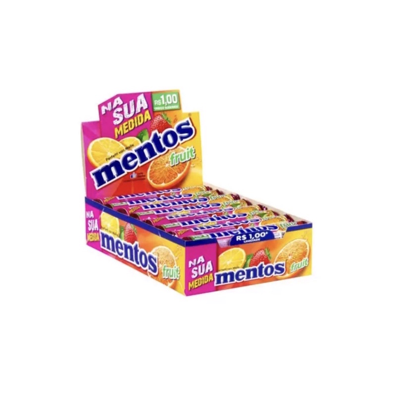 Bala Stick Mentos Diversos Sabores- 16 Unidades X 26,8g | Shopee Brasil
