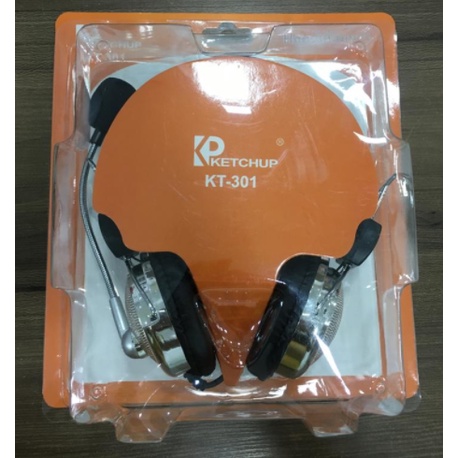 Fone De Ouvido Gamer Headset Super Bass Com Microfone KT-301 Ketchup | Shopee Brasil