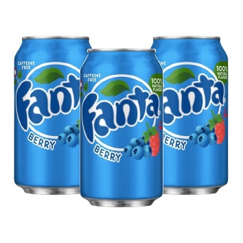 Refrigerante Fanta Blue Berry Sabor Mirtilo 3 Latas 355ml | Shopee Brasil