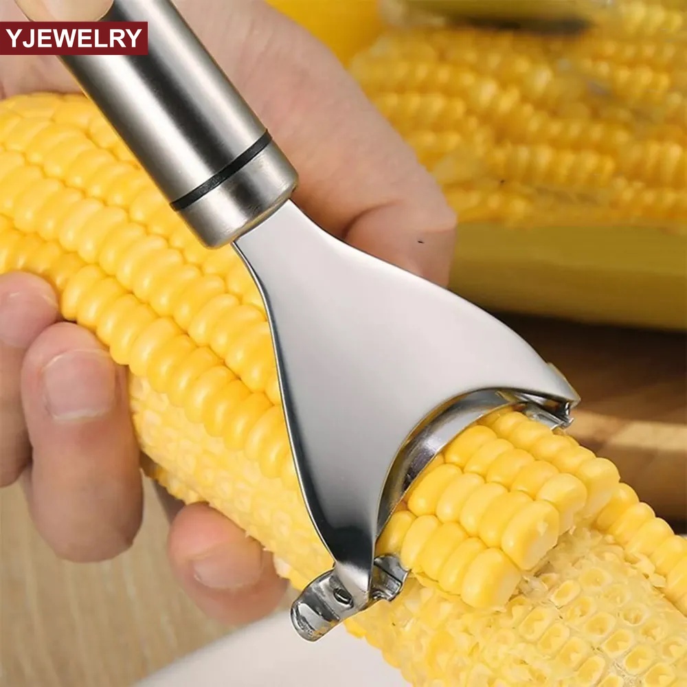 Stainless Steel Corn Stripper Corn Kernels Cob Peeler Threshing Kerneler Blade Metal Kitchen ...